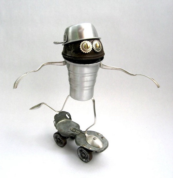 Brian Marshall’s Sculptures out of Scrap Materials | Amusing Planet